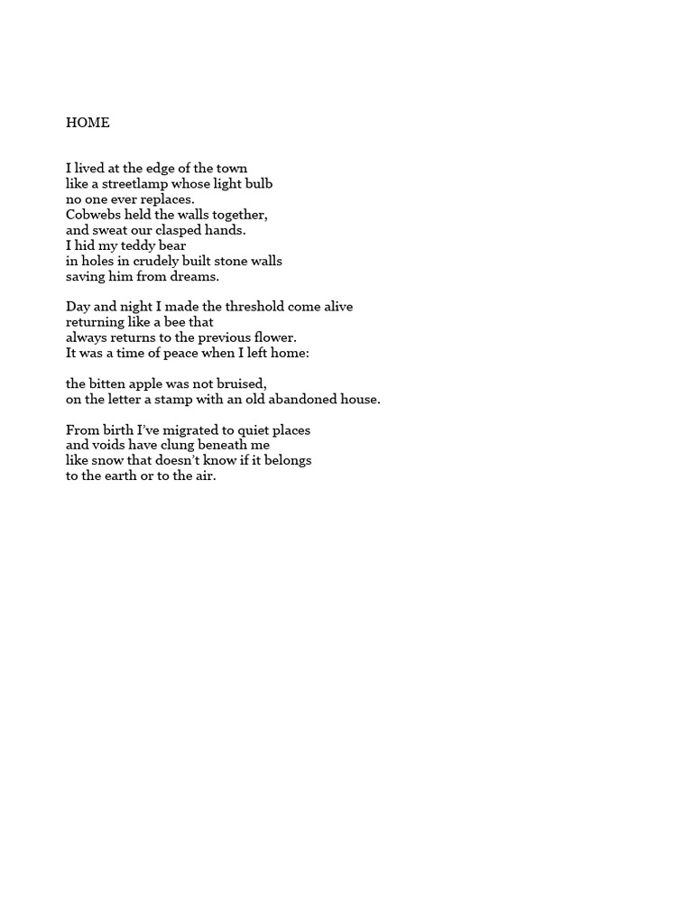 Reflections on Home and Memory | PDF