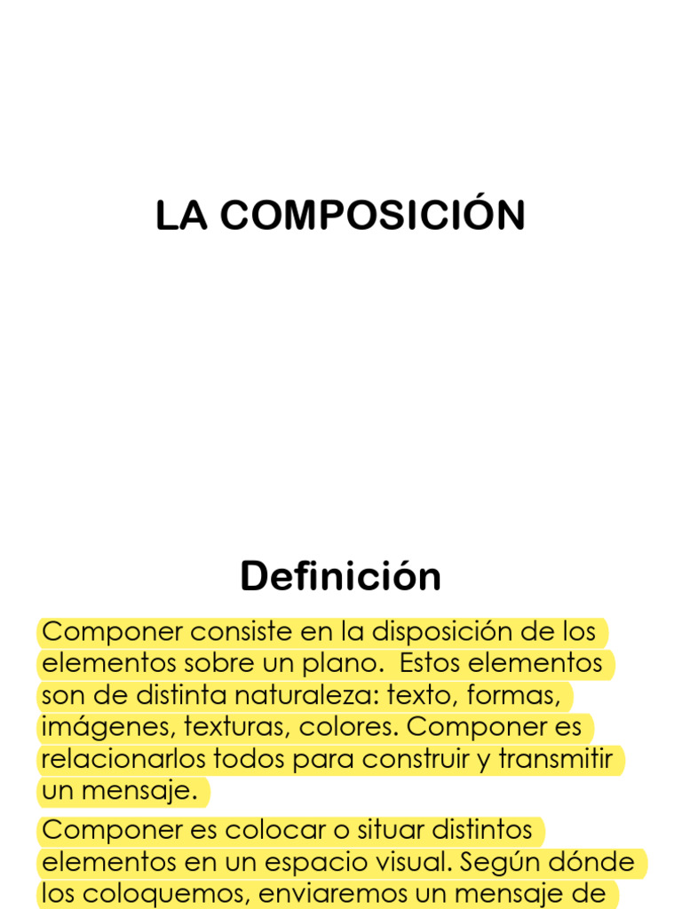 Principios de Composición Visual | PDF | Composición (artes visuales)