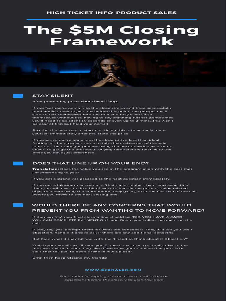 The - 5M Closing Framework | PDF