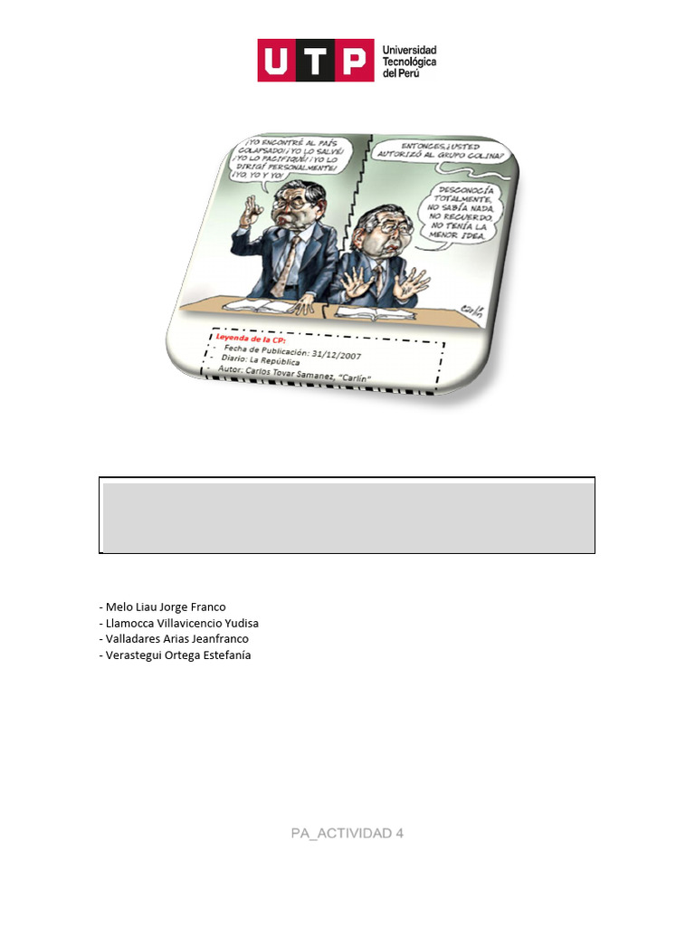 Fujimoride INFORME PA4 | PDF | Inflación | Corrupción política