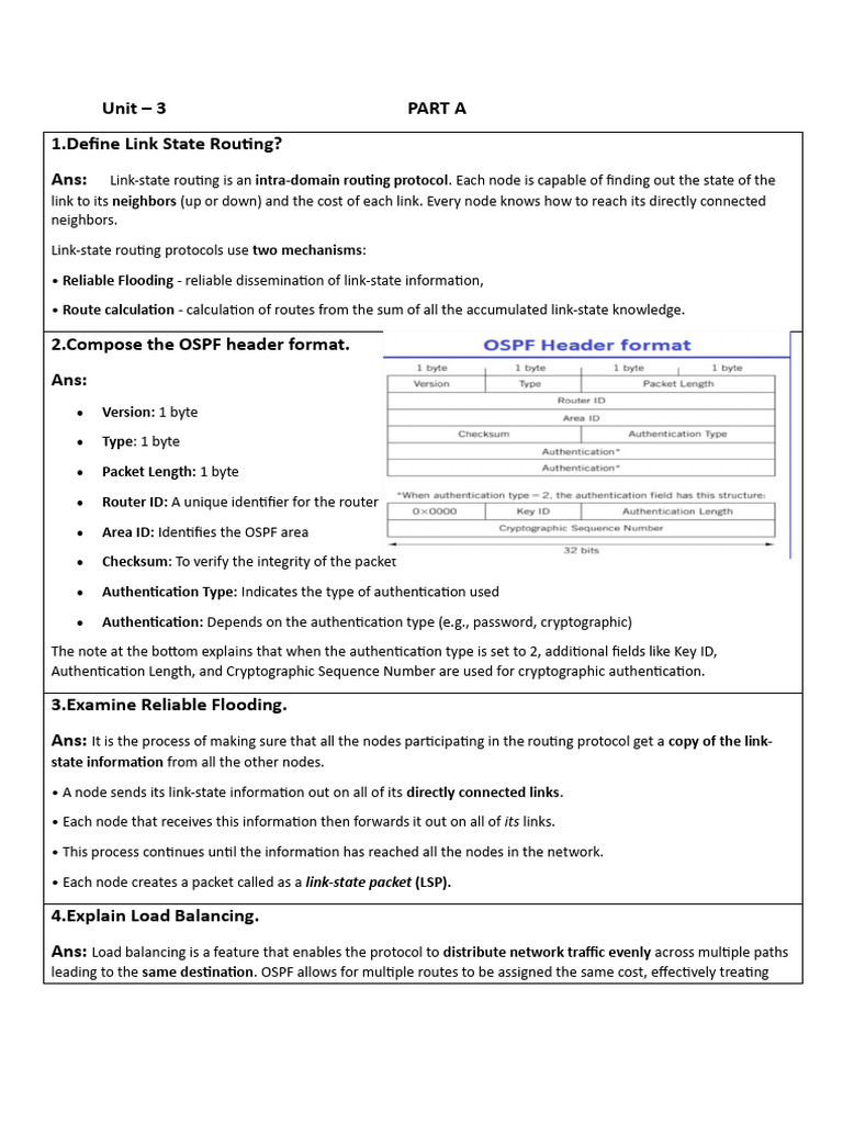Unit 3 CN | PDF | Routing | Quality Of Service