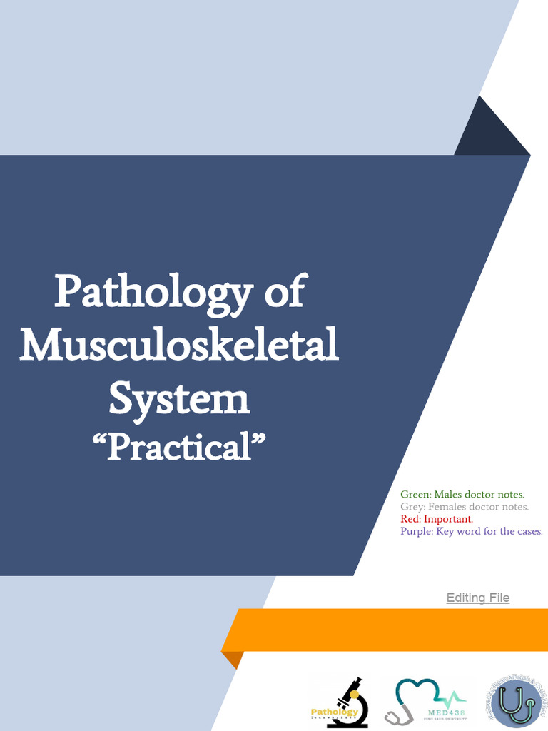 Pathology MSK Practical | PDF | Gout | Bone