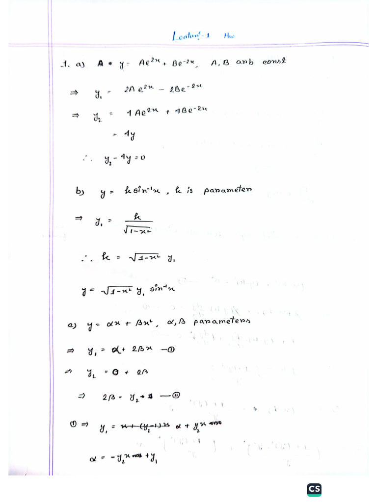 ODE All Solved Problems | PDF
