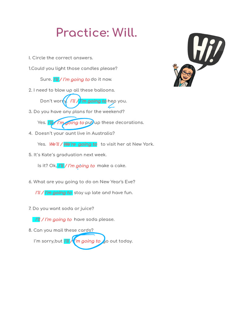 Editado - Gabriela Rubio - Future: Will. | PDF