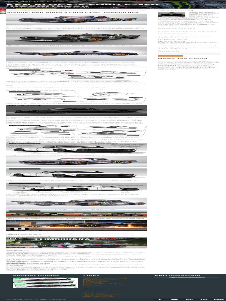 Styling Ken Block's Ford F150 'Hoonitruck' - Andy Blackmore Design | PDF