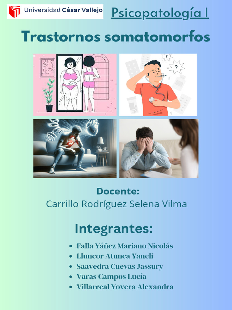 Cuadro Comparativo Trastornos Somatomorfos | PDF | Ansiedad | Terapia de conducta cognitiva