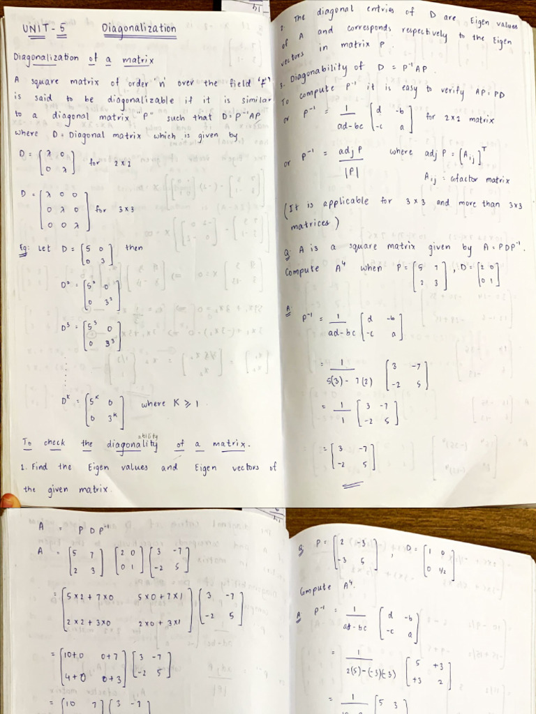 UNIT 5 (Sem 3 Math Notes) | PDF