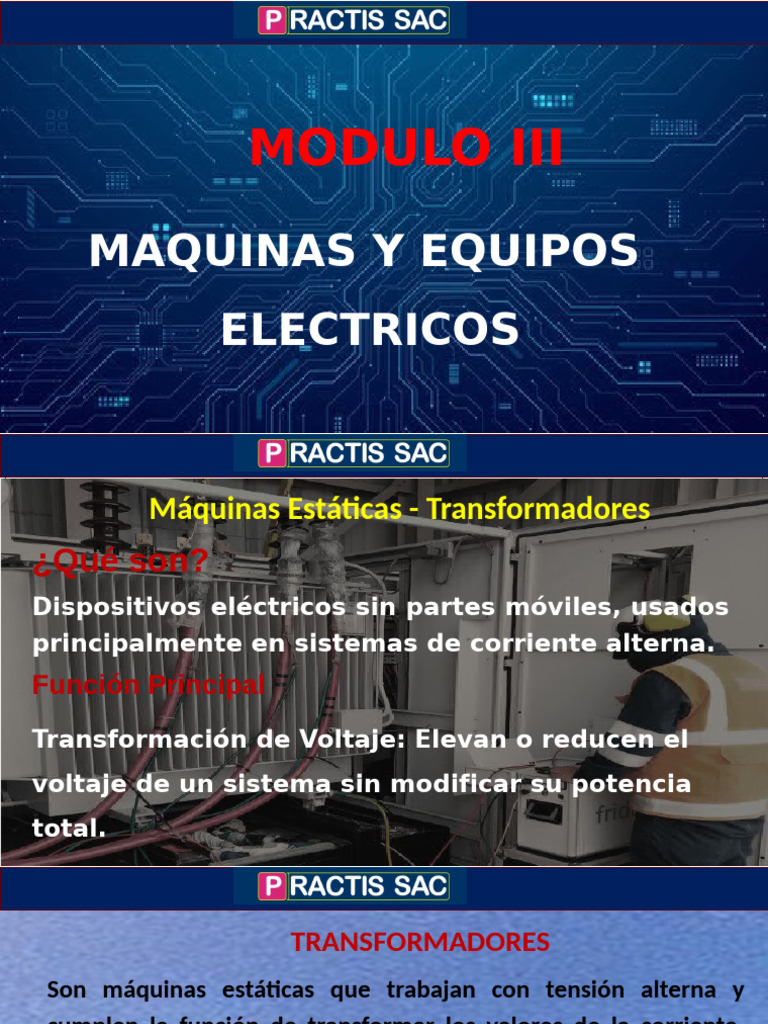 Maestro Electricista Modulo III | PDF | Motor eléctrico | Transformador