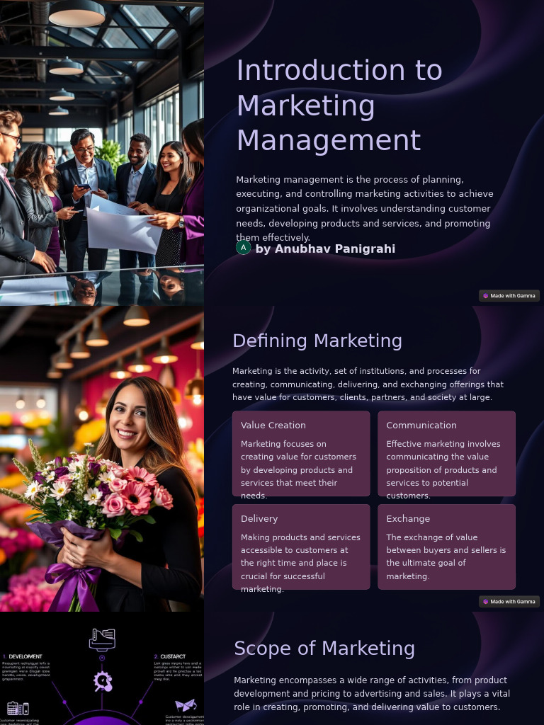 Introduction To Marketing Management | PDF | Marketing | Market ...