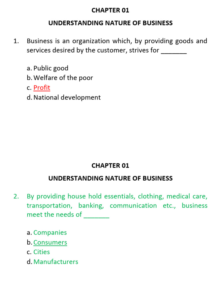 Understanding Business Basics | PDF | Goal | Interest