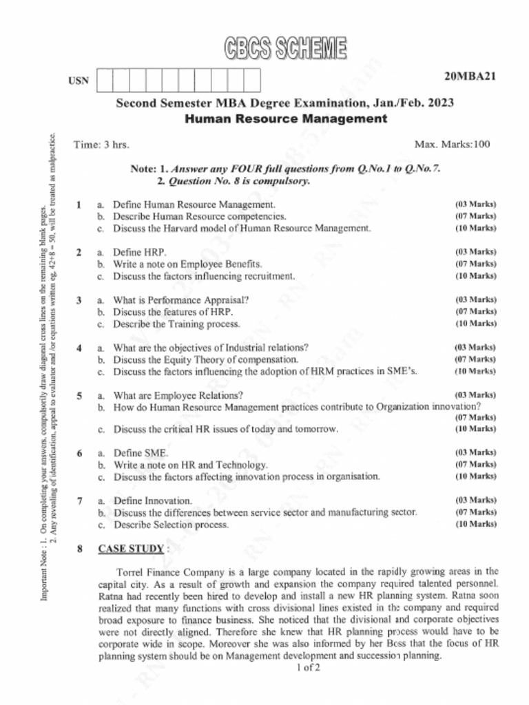 2ND Sem Mba Jan-Feb 2023 | PDF