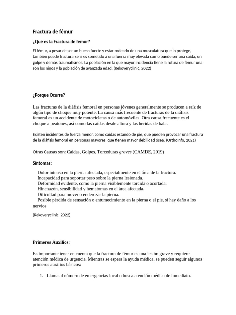 Fracturas Belsy Montemayor | PDF | Oído | Rodilla