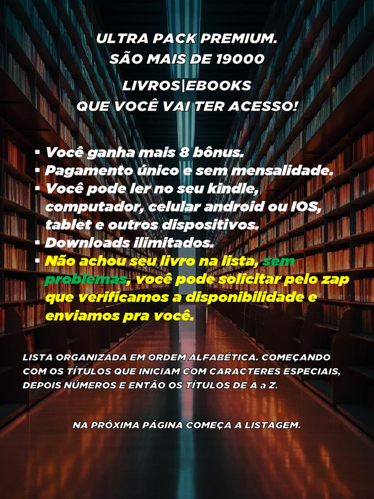 Lista Ultra Pack Premium Versao Premium | PDF Lista Ultra Pack Premium Versao Premium | PDF
