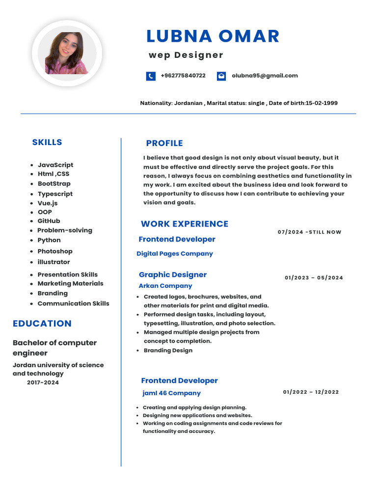 Lubna Omar CV | PDF