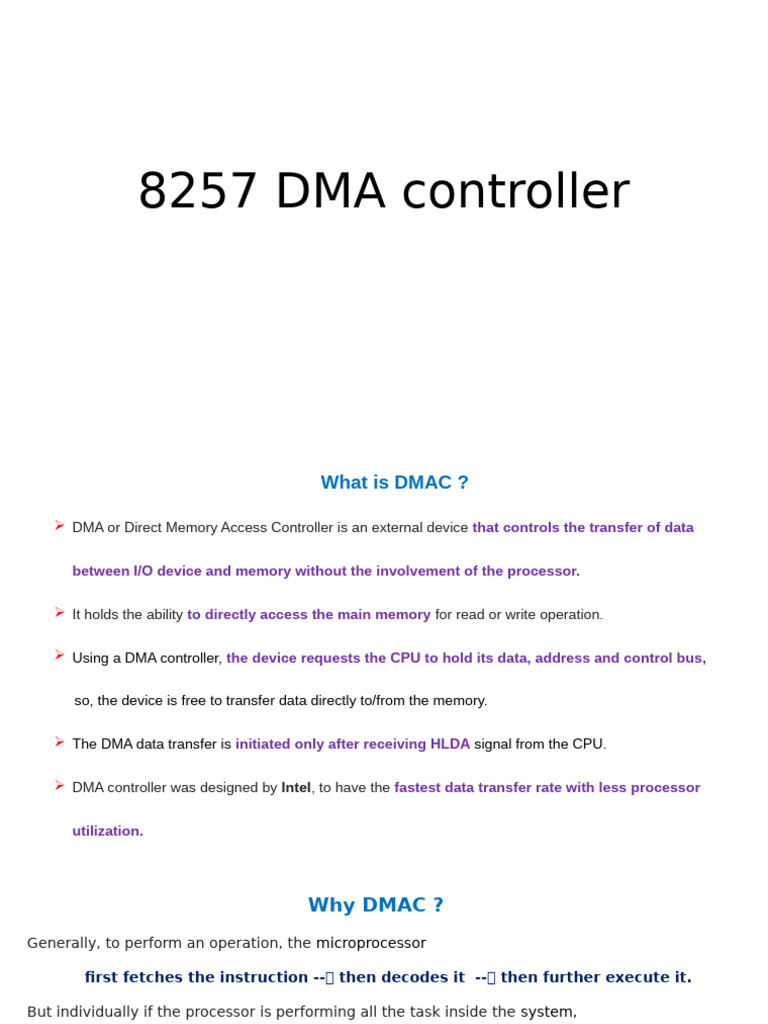 DMA Controller | PDF | Central Processing Unit | Input/Output