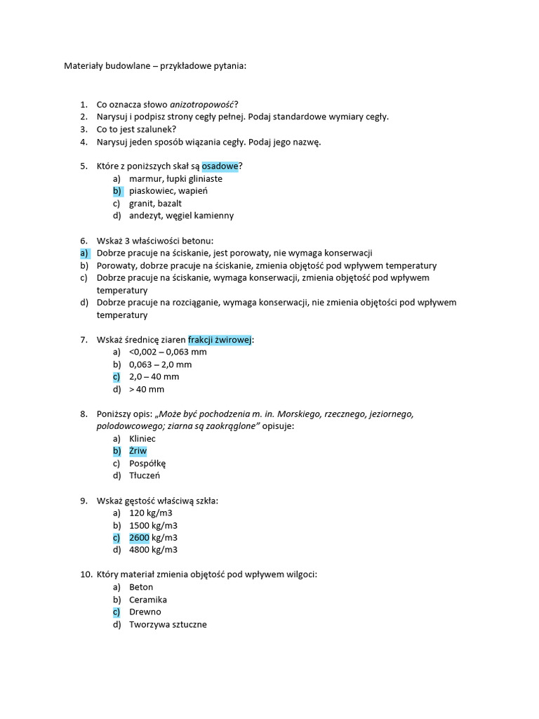 Materiały - Budowlane Odp | PDF