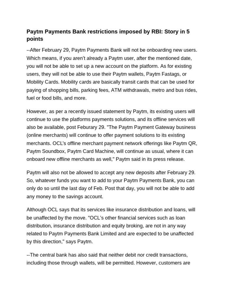 Paytm Issue | PDF | Credit Card | Banks Paytm Issue | PDF | Credit Card | Banks