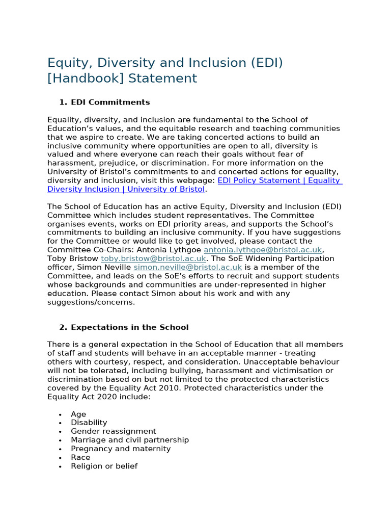 Equity, Diversity & Inclusion Guide | PDF | Aggression | Injustice