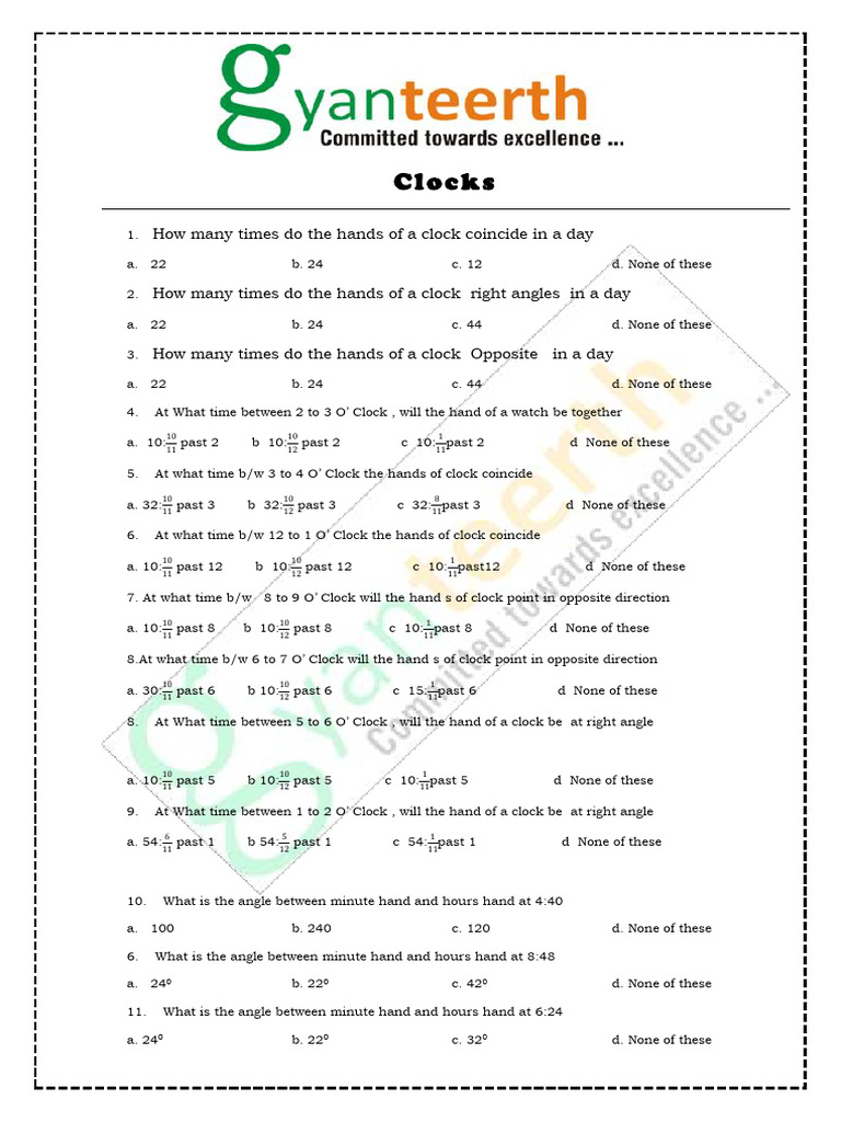 Clocks | PDF | Hour | Spacetime