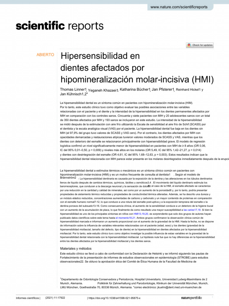 4 Hmi Hipers Trad | PDF | Odontología | Esmalte de dientes