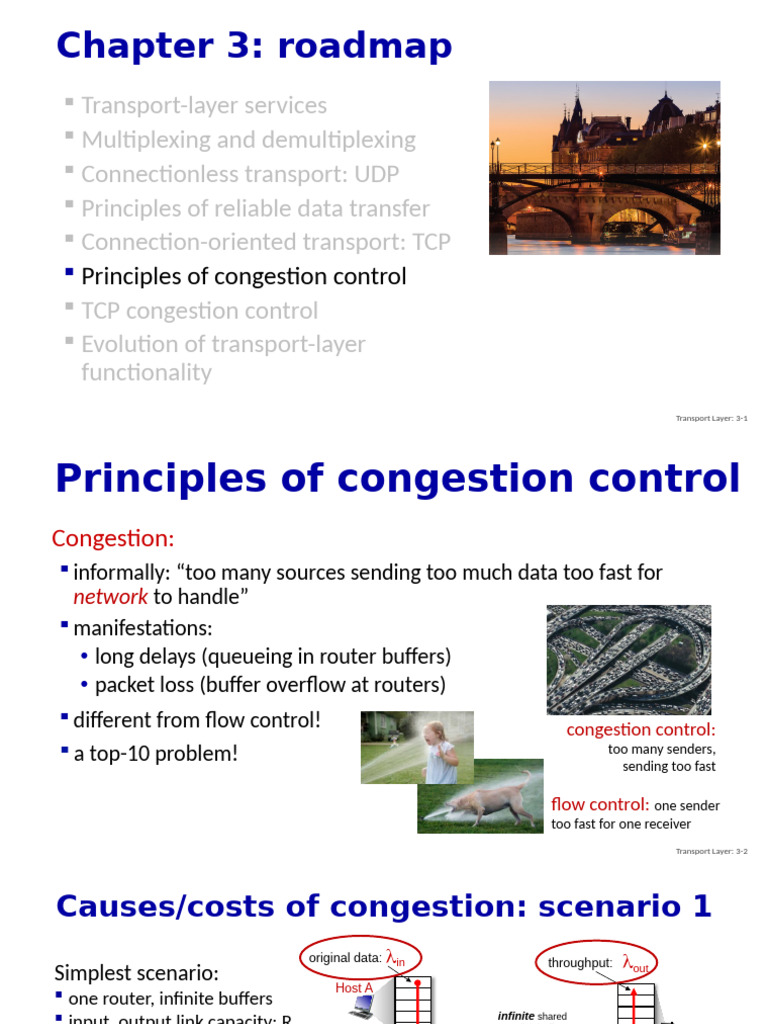 W08 - L13 TCP Congestion Control | PDF | Transmission Control Protocol | Network Congestion