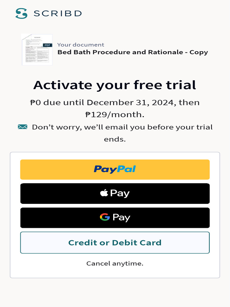 Payment Details Checkout Scribd Scribd | PDF