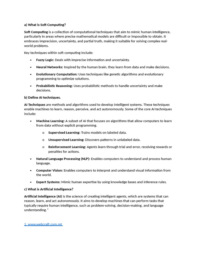 Aisc Answers | PDF | Artificial Neural Network | Artificial Intelligence