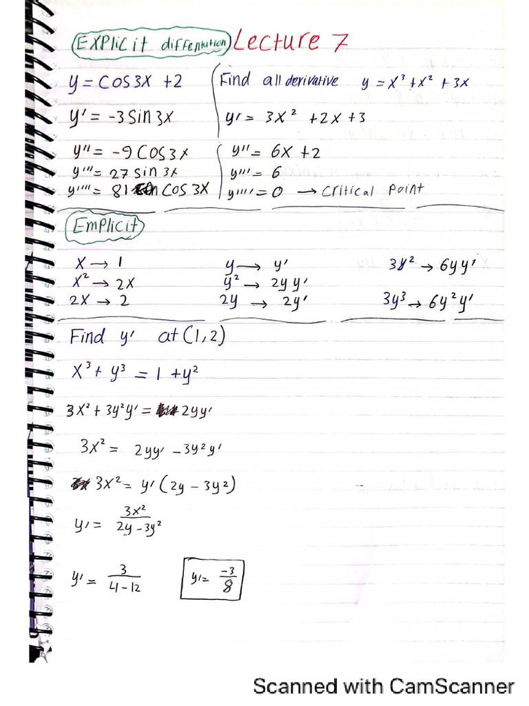 Lecture 7 Mathematics 1 Mee | PDF