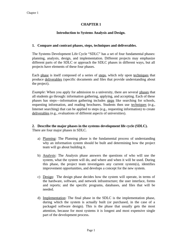 SADChapter 1 Hand Out Solved Exercises | PDF | Software Development Process | Software Prototyping