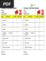 Fire Hydrants Checklist | PDF