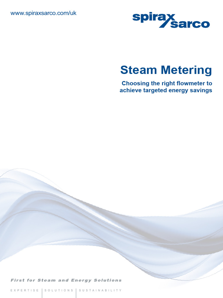 Steam Metering White Paper | PDF | Flow Measurement | Efficient Energy Use