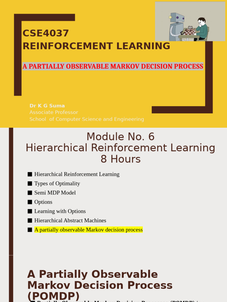 MODULE6 7 A Partially Observable Markov Decision Process | PDF | Applied Mathematics ...