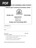 Applied Technology: Fiji Year 12 Certificate Examination 2019 | PDF ...