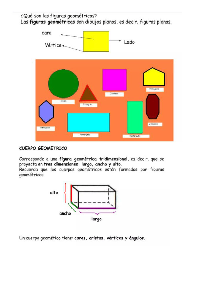 Repaso de Geometria Figuras Geometricas | PDF