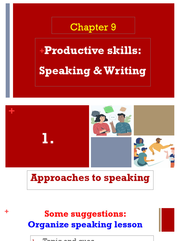 Productive Skills: Speaking & Writing | PDF | Information | Speech