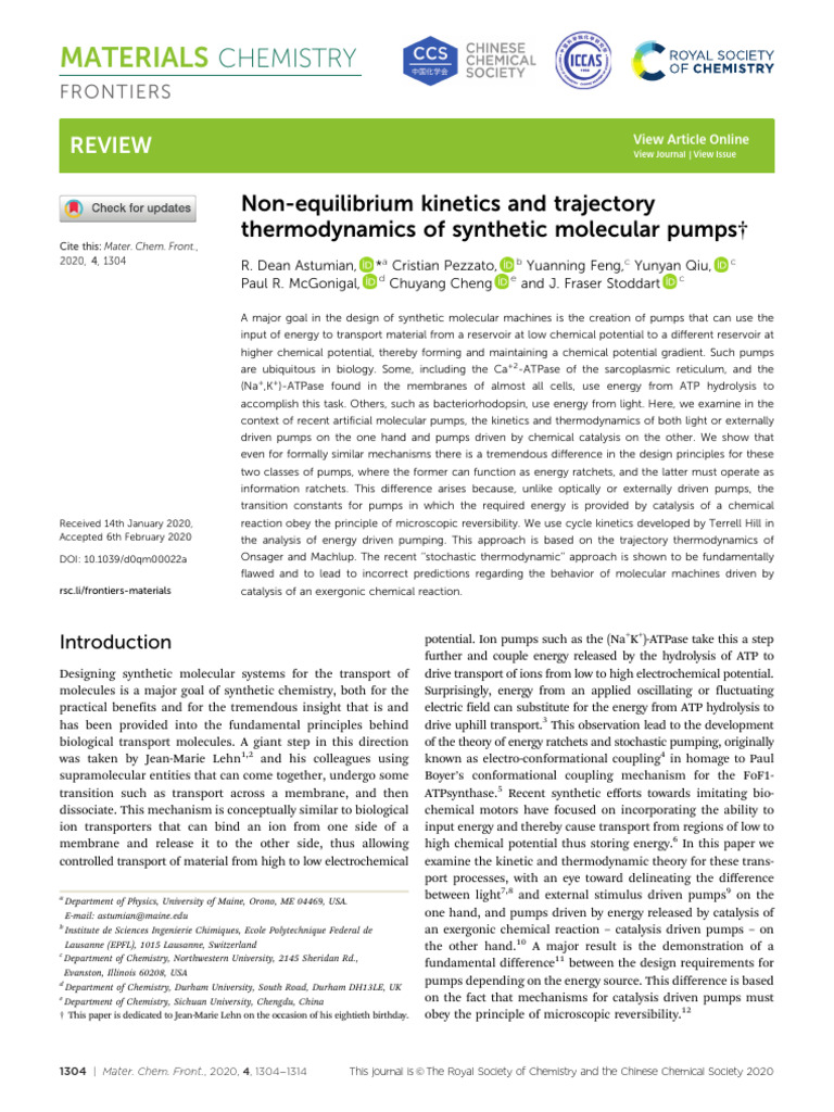 Astumian-Non-equilibrium Kinetics and Trajectory Thermodynamics of ...