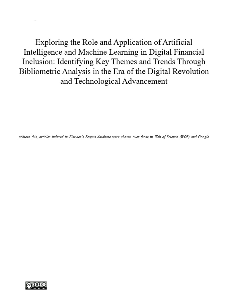 Exploring The Role and Application of Artificial Intelligence and Machine Learning in Digital ...