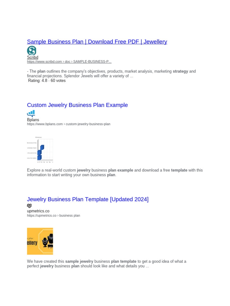 Sample Business Plan | PDF