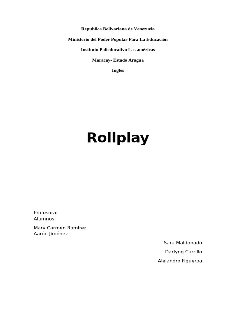 Rollplay | PDF