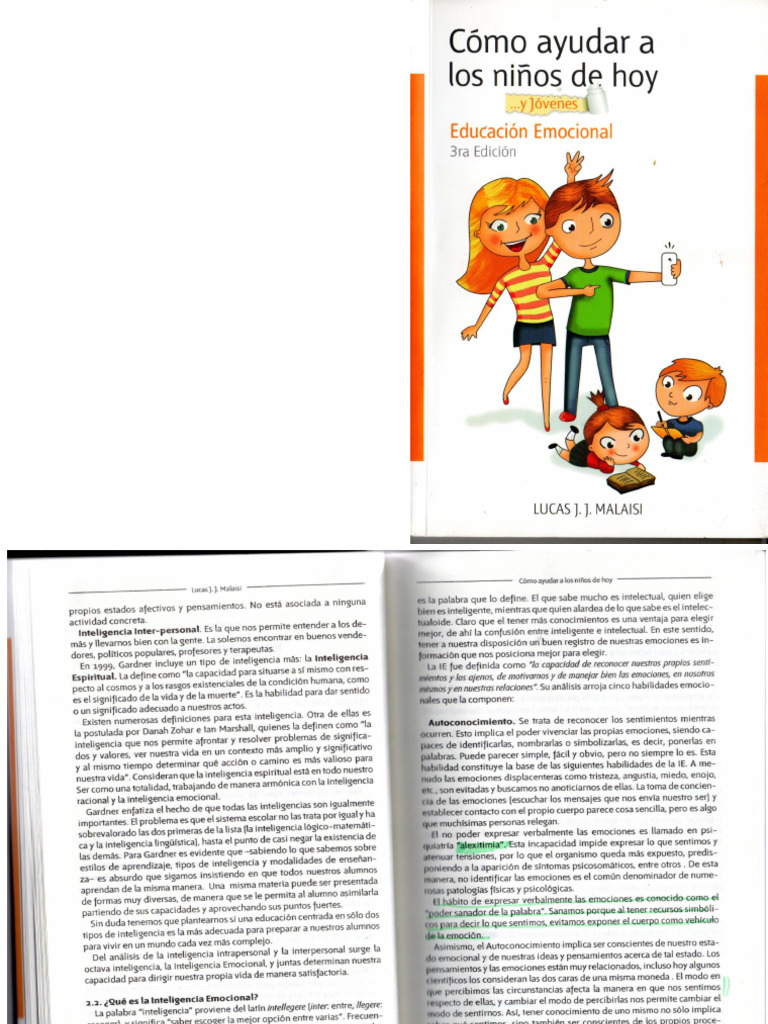 Extracto Del Libro Cómo Ayudar A Los Niños de Hoy. de Lucas Malaisi | PDF