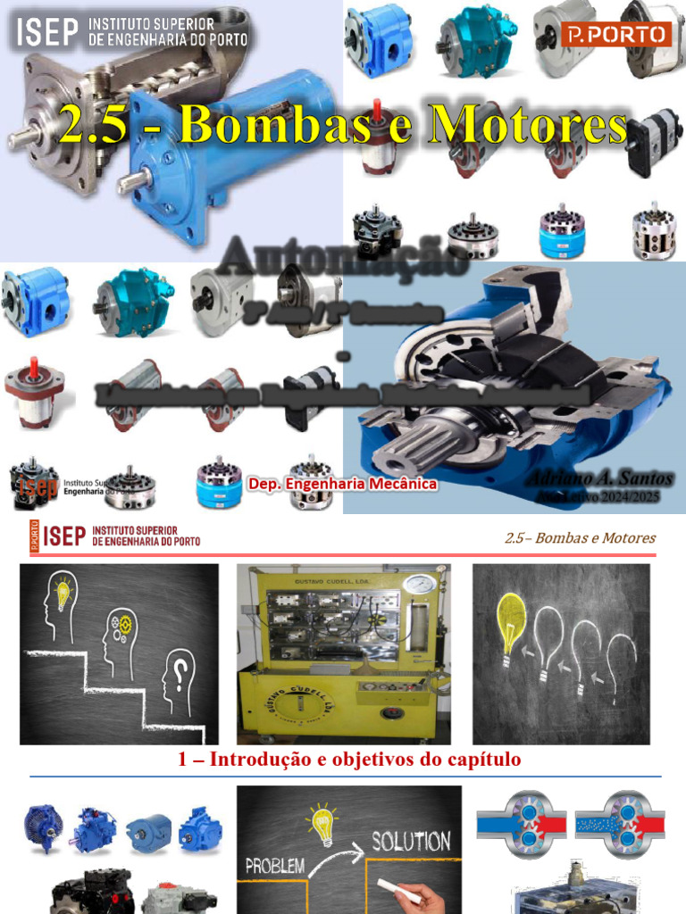 Bombas Hidráulicas: Tipos e Funcionamento | PDF | Bomba | Motores