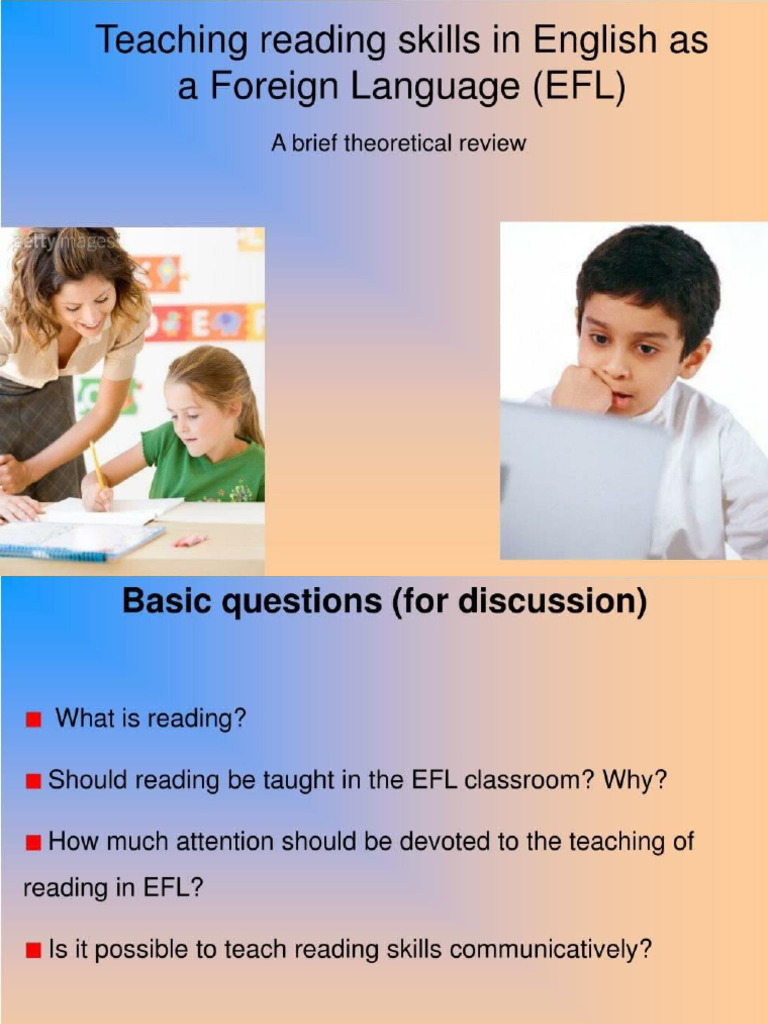 Teaching Reading Skills | PDF