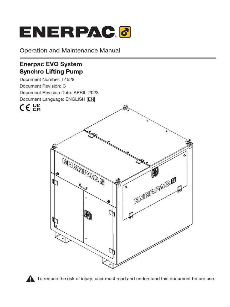 Enerpac EVO Synchro Pump Manual | PDF | Personal Protective Equipment ...