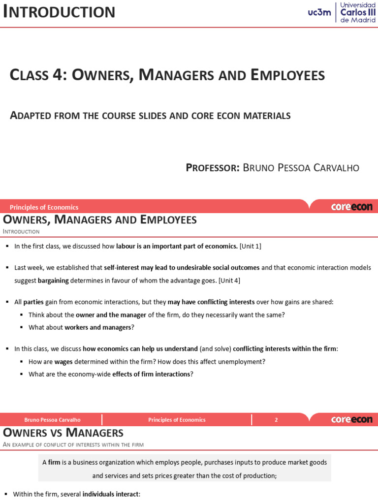 Lass Wners Anagers AND Mployees: C 4: O, M E | PDF | Employment ...