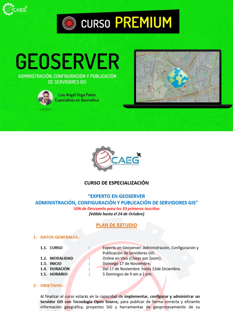 Curso Online: Experto en Geoserver GIS | PDF | Sistema de información ...