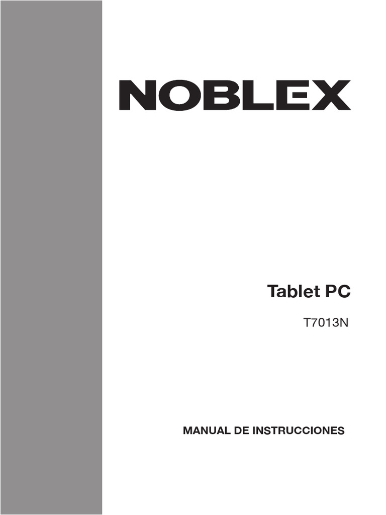 Tablet PC: Manual de Instrucciones | PDF | Tableta | Arranque