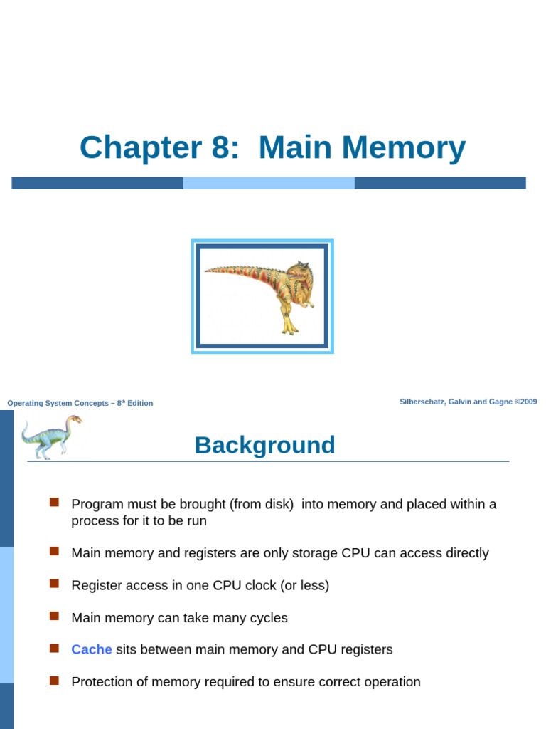 07-CH8-Main Memory-New | PDF | Computer Data Storage | Operating System