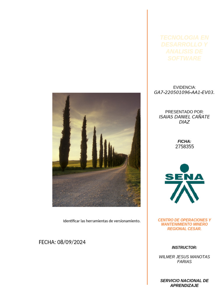 Identifica Herramientas de Versionamiento. GA7-220501096-AA1-EV03 | PDF | Control de versiones ...