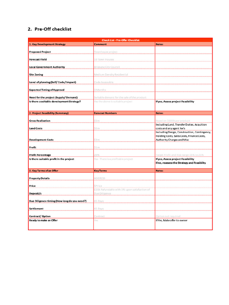 2 +pre-Off+checklist | PDF
