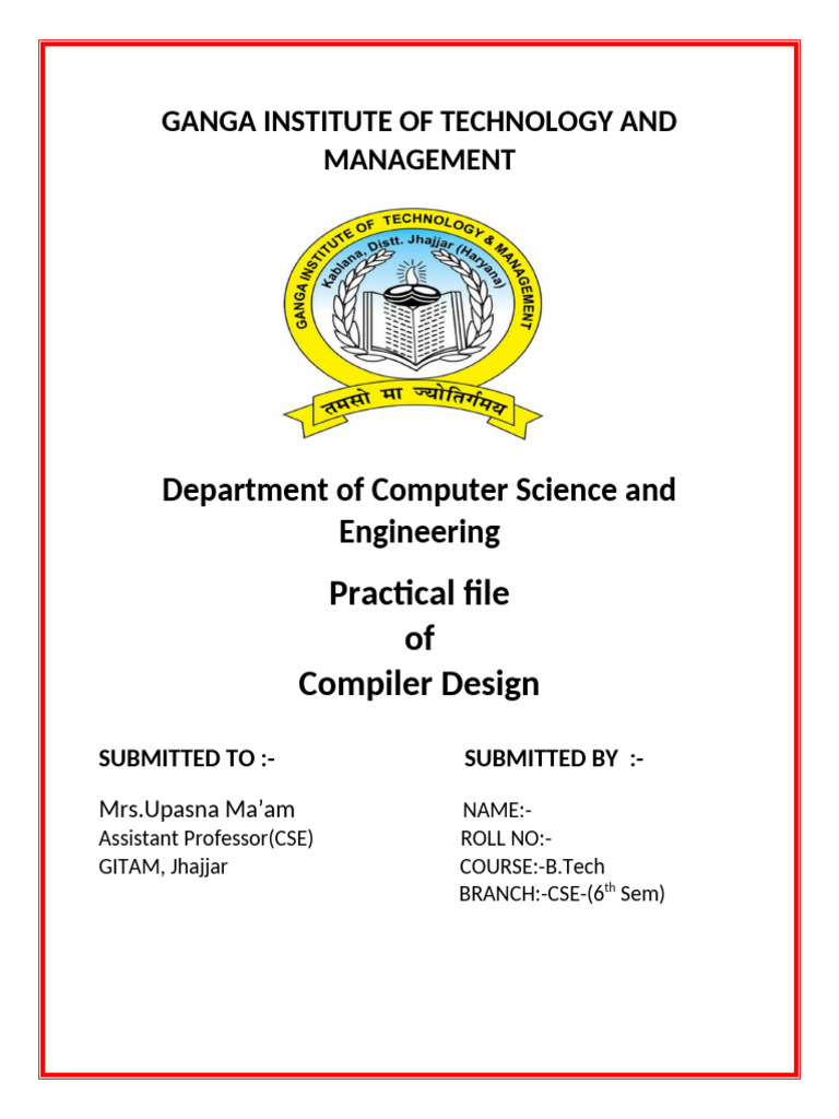 CD Practical File | PDF | Parsing | String (Computer Science)